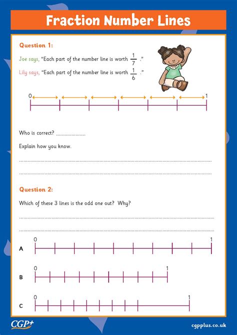 Equivalent Fractions On Number Lines — Problem Solving Stretch Year 6 Cgp Plus
