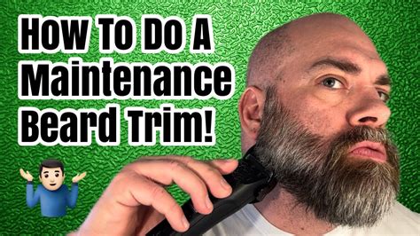 How To Do A Maintenance Beard Trim On A Business Corporate Short Beard