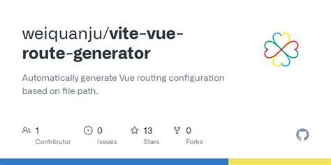 GitHub Weiquanju Vite Vue Route Generator Automatically Generate Vue Routing Configuration