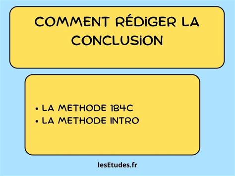 Comment rédiger la conclusion d un essai