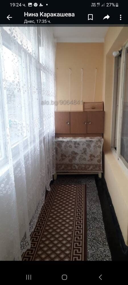 Добрич Обзаведена гарсониера Едностаен апартамент под наем 48 кв м Обзаведен Непоследен етаж Ап