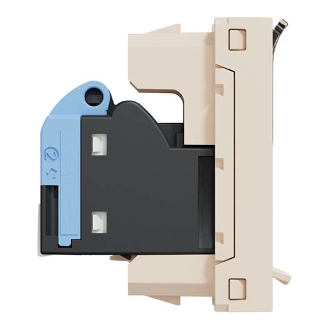 Nu341444 Data Socket New Unica Rj45 Cat 6 Utp Straight Click Shuttered 1 Module Beige