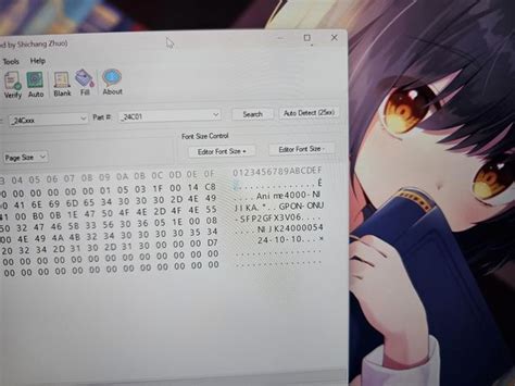 Read SFP I2C via CH341a Programmer HITOHA もえ