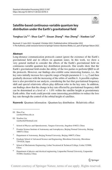 Satellite Based Continuous Variable Quantum Key Distribution Under The