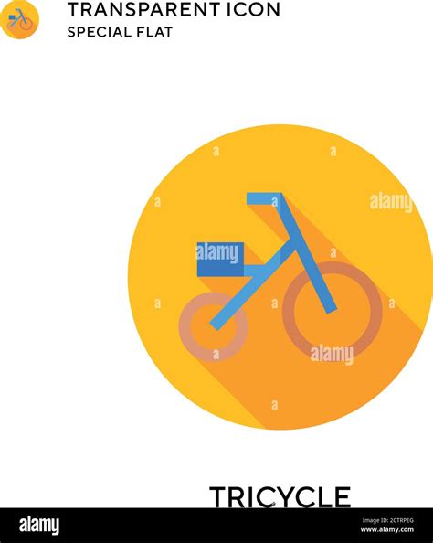 Tricycle Vector Icon Flat Style Illustration Eps 10 Vector Stock