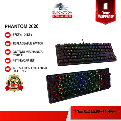 Tecware Phantom Tkl 2020 Rgb 87 Keys Tecware Phantom 2020 Rgb Full