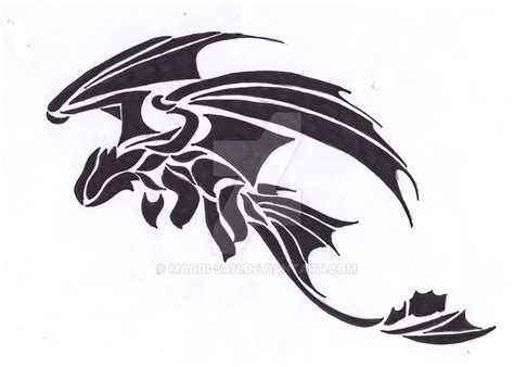 Toothless Tattoo Stencil