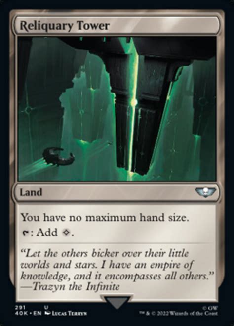 Reliquary Tower Magic The Gathering Mtg Cards