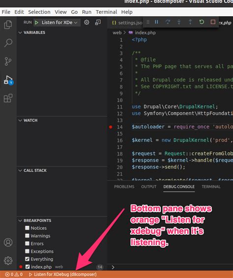 Xdebug Breakpoint Ignored Standard Setup Ubuntu Ddev Vscode