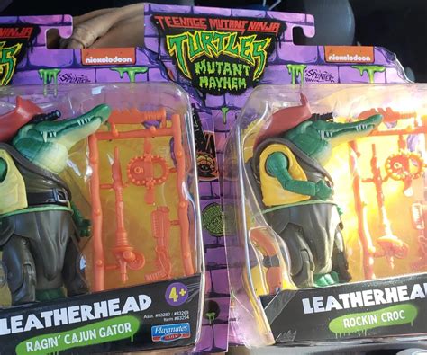 Friend Got Me Both Versions Of The Mutant Mayhem Leatherhead This Was