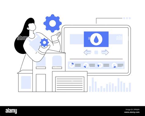 Water Contamination Detection System Abstract Concept Vector