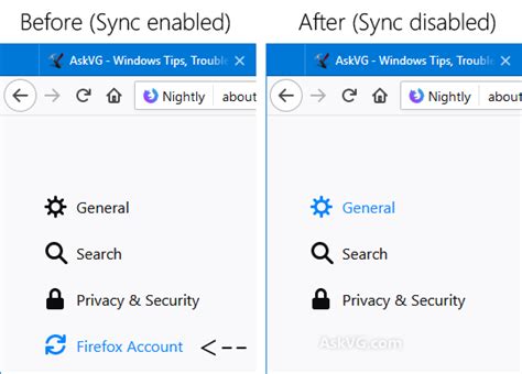 Tip Disable Or Remove Firefox Account Sync Feature In Mozilla Firefox