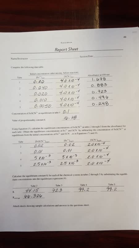 49 report sheet name nstructor section date completc