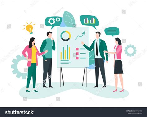 Business Meeting Project Brainstorming Concept Illustration Stock