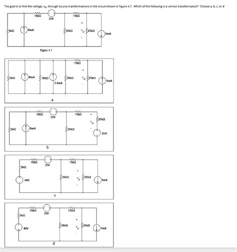 Solved The Goal Is To Find The Voltage Vo Through Source