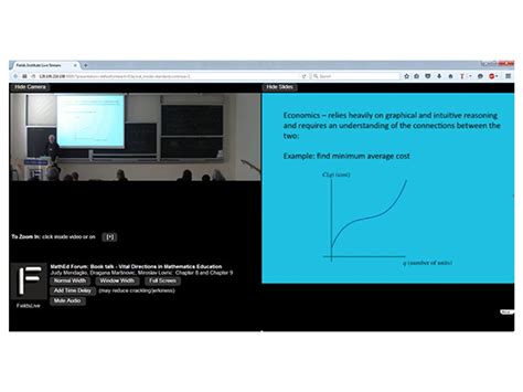 Vretta Inc Field Mathed Forum A Book Talk On Vital Directions In