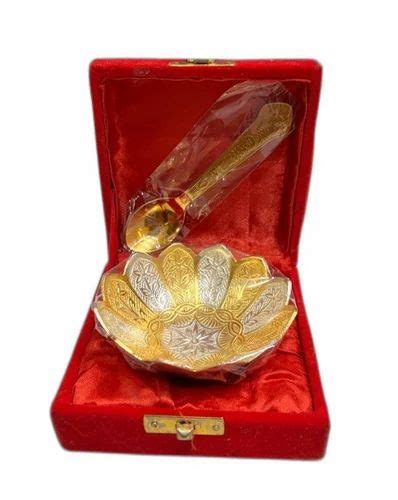 Ting Brass Silver Bowl Spoon Set Size 3inchd At Best Price In Moradabad