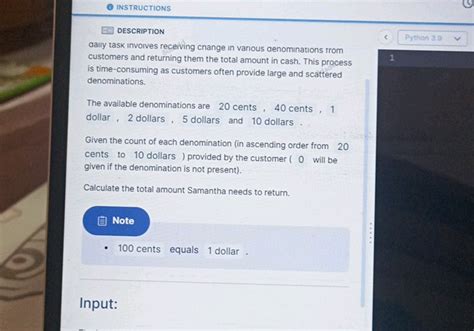 INSTRUCTIONS DESCRIPTION Dairy Task Invorves StudyX