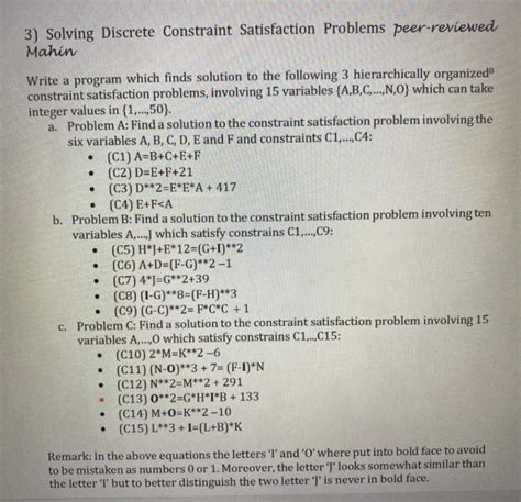 3 Solving Discrete Constraint Satisfaction Problems