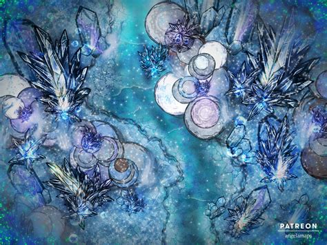 Crystal Ice Cavern Angela Maps Free Static And Animated Battle Maps For Dandd And Other Rpgs