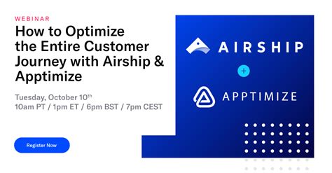 Upcoming Webinar How To Optimize The Entire Customer Journey With