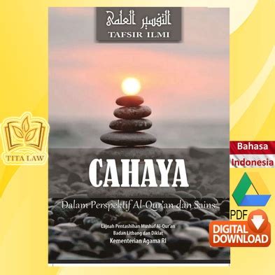 Jual Cahaya Dalam Perspektif Al Quran Dan Sains Tafsir Ilmi B Indo Shopee Indonesia