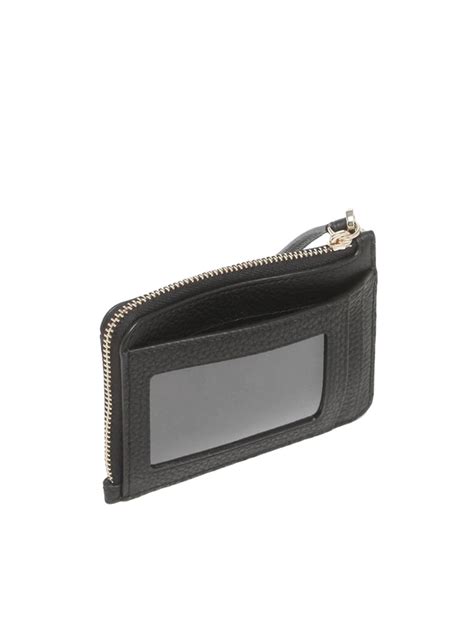Kate Spade Leila Small Card Holder Wristlet Black Balilene