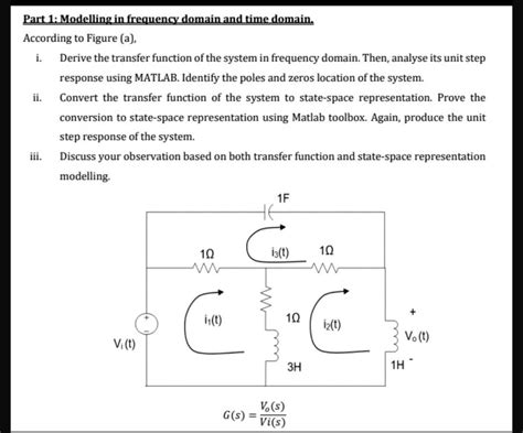 solved part 1 modeling in frequency domain and time domain according