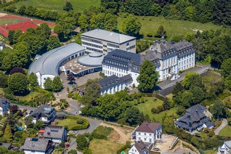 Attendorn aus der Vogelperspektive Schulgebäude des Gymnasium St