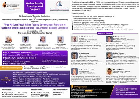 7-Day Online Faculty Development Programme on Outcome Based Education(OBE) | ipsr solutions limited