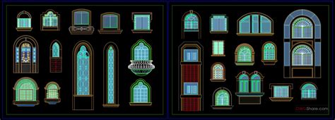 118arch Window Cad Blocks Elevation Design Free Download