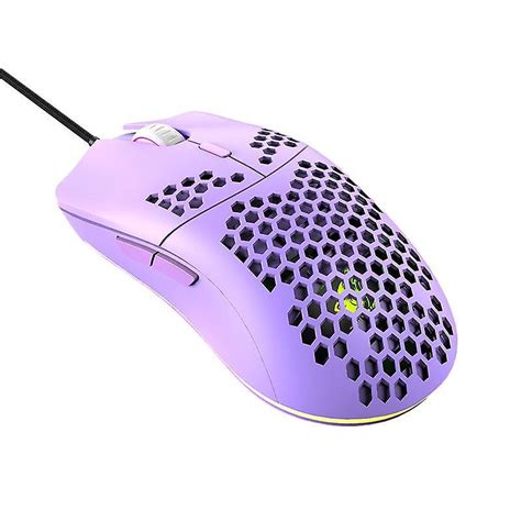 White Wireless Gaming Mouse Bluetooth With Honeycomb Shell Fruugo Uk