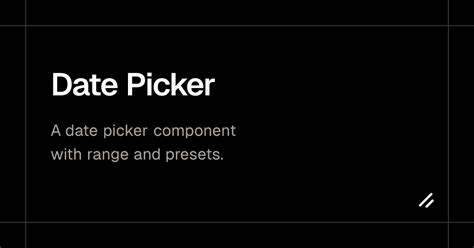 date picker shadcn ui