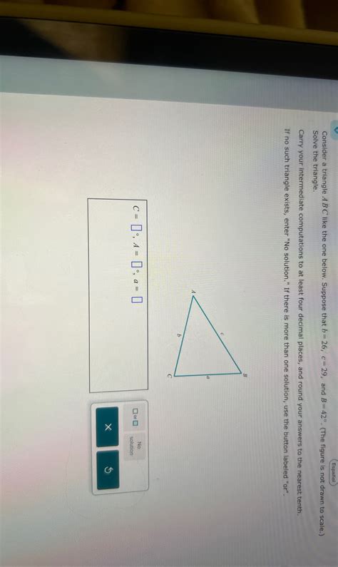Solved Espaol Consider A Triangle Abc Like The One Below