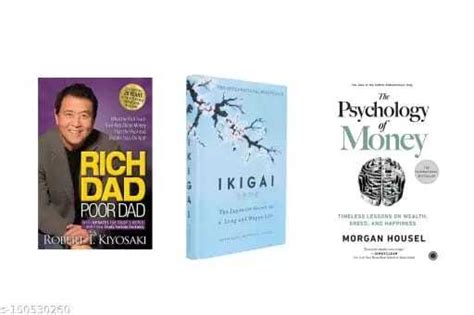 Rich Dad Poor Dad Ikigai The Psychology Of Money 3 Book Set Darazpk