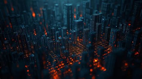 premium photo advanced 3d hologram of algorithm graph for data