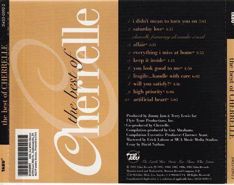 Buy Cherrelle The Best Of Cherrelle Cd Comp Club For A Great