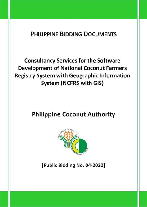 Pdf Consultancy Services For The Software Development Of €¦ · I Platinum Philgeps