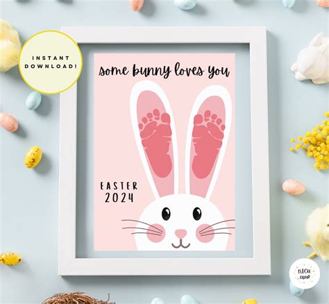 Nicu Easter Craft Easter Craft Nicu Footprint Craft Newborn Footprint Craft Newborn Easter