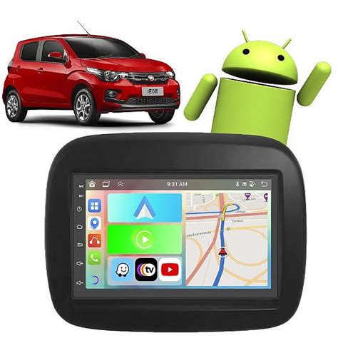 Kit Multimídia Android Fiat Mobi 2017 2022 7 Apple Carplay Gps Tv Ecarshop