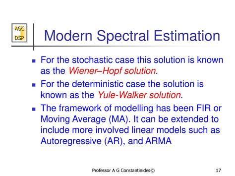 Modern Spectral Estimation Ppt Download