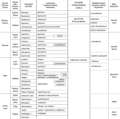 Stratigraphic Framework Of The Fossiliferous Episodes With