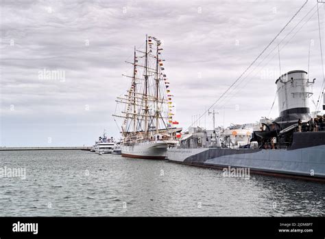 Polish Sailing Ship Dar Pomorza At The Baltic Sea In Gdynia Gulf Of
