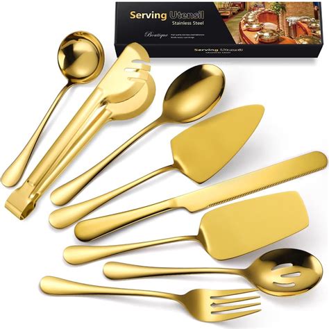 Aarainbow Hostess Serving Utensils Set Large 8 Pcs