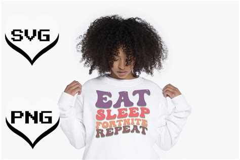 Groovy Design Eat Sleep Fortnite Repeat Graphic By Littleperfect