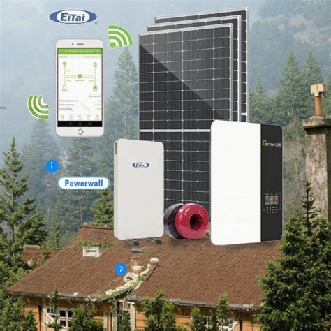 Eitai Lithium Lifepo4 Batteries Hybrid Inverter All In One Solar Power