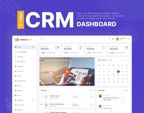 Crm Dashboard Ui Design On Behance