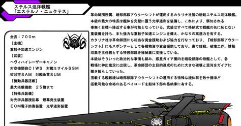 Prwg 【prwg】ステルス戦艦「エステルノ・ニュクテス」【革命師団】 カタリナ・リナのイラスト Pixiv