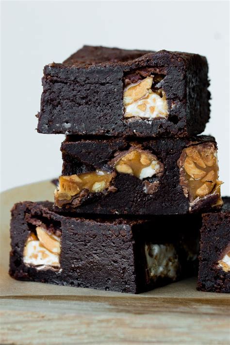 Decadent And Fudgy Snickers Brownies Pretty Simple Sweet