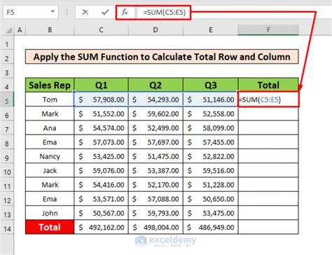 How To Calculate Total Row And Column In Excel 4 Methods ExcelDemy